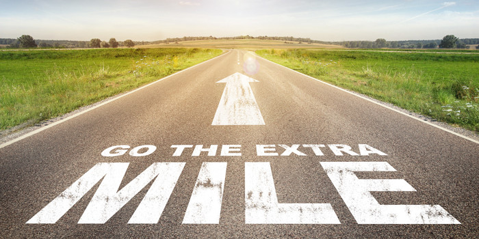 Idiom: “Go the extra mile”